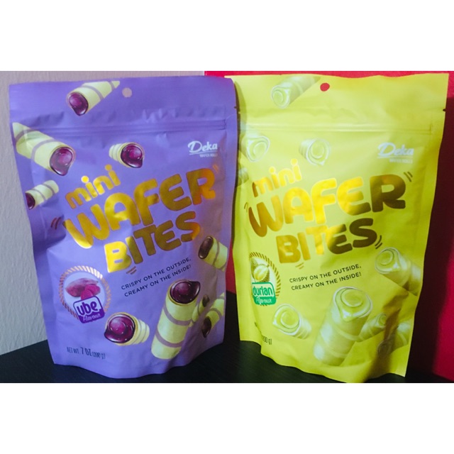 (READY STOCK)DEKA MINI WAFER BITES DURIAN/YAM/CHOCO CHOCO/PEANUT 80G ...