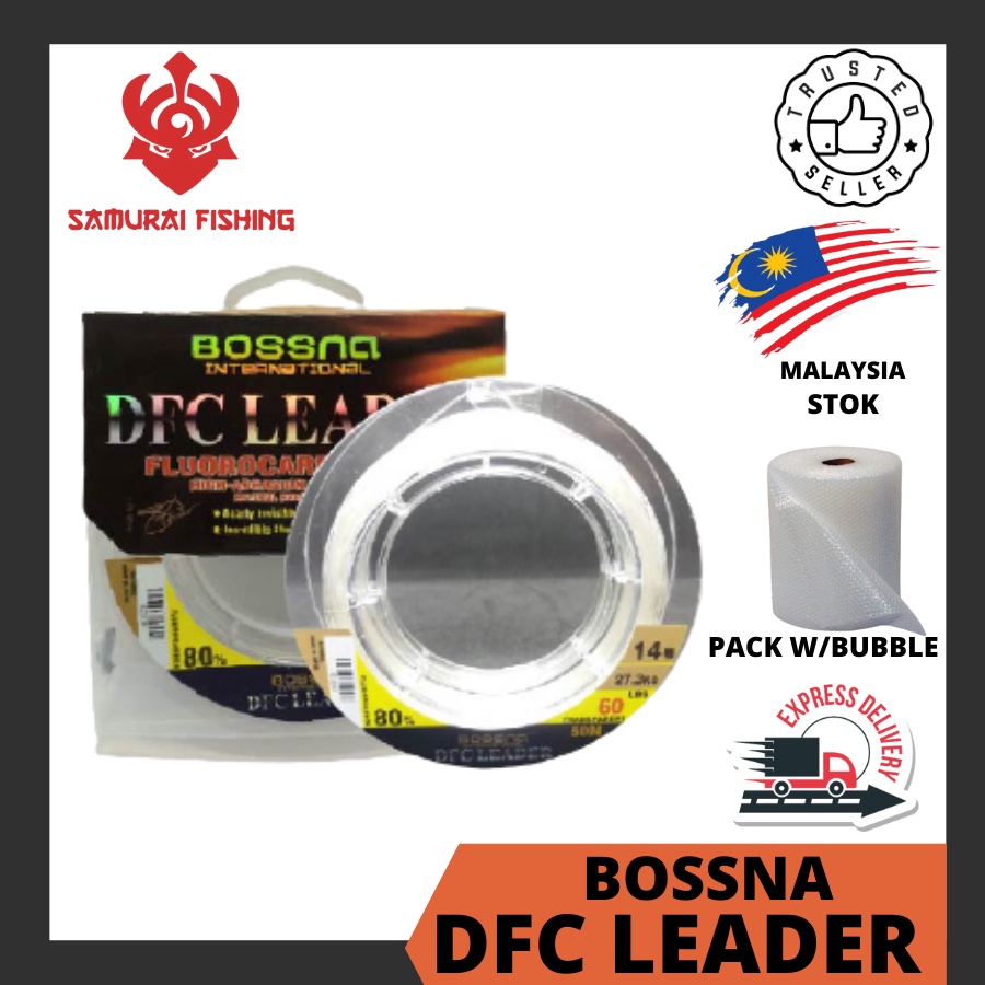 SAMURAI - BOSSNA DFC LEADER 80% / TALI TANGSI / 80% FLUOROCARBON TAHAN LASAK MURAH! READY STOCK ...