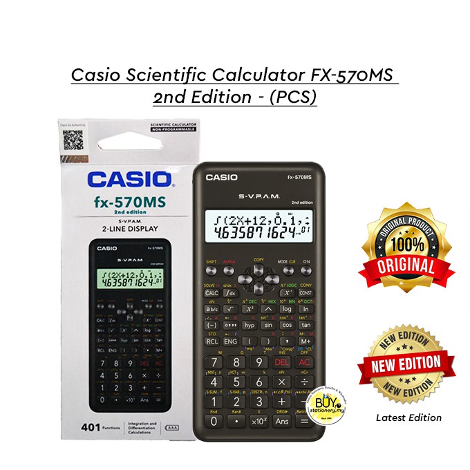 Casio fx-570MS 2-LINE DISPLAY Scientific Calculator / Casio fx-570EX ...