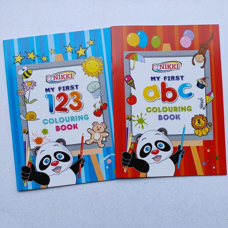 Nikki My First ABC / 123 Kids Colouring Book A5 | Shopee Malaysia