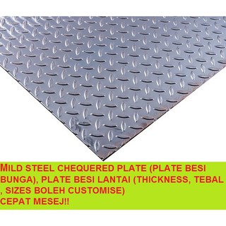 MILD STEE LCHEQUERED PLATE (PLATE BESI BUNGA), PLATE BESI LANTAI ...