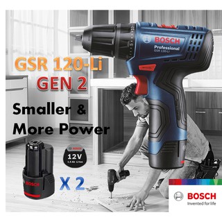 Bosch GSR 120-LI Cordless Drill / Driver (GEN2) / Mesin Drill Bosch 12v ...