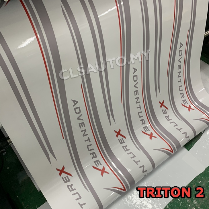 MITSUBISHI TRITON Body Sticker Side Lining (6 Designs) - Pelekat Triton ...