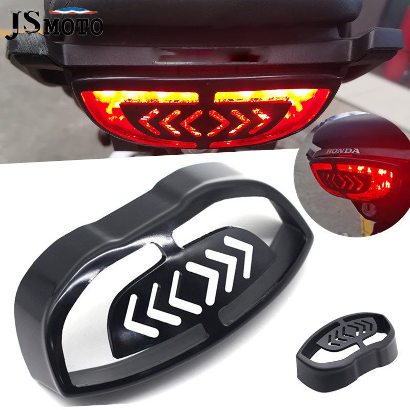 Brand new motorcycle rear tail lamp shell flashing light protective cap ...