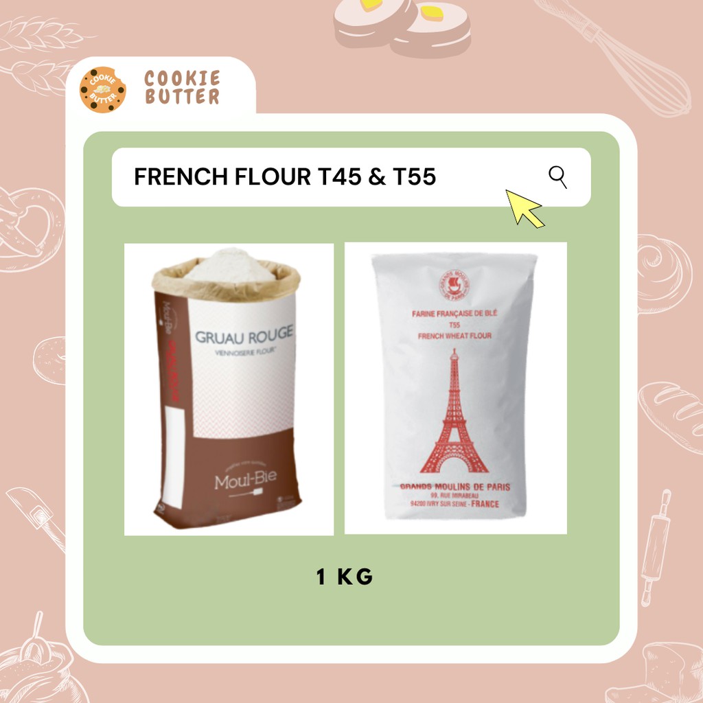 French Flour T45 / T55 - 1KG | Shopee Malaysia