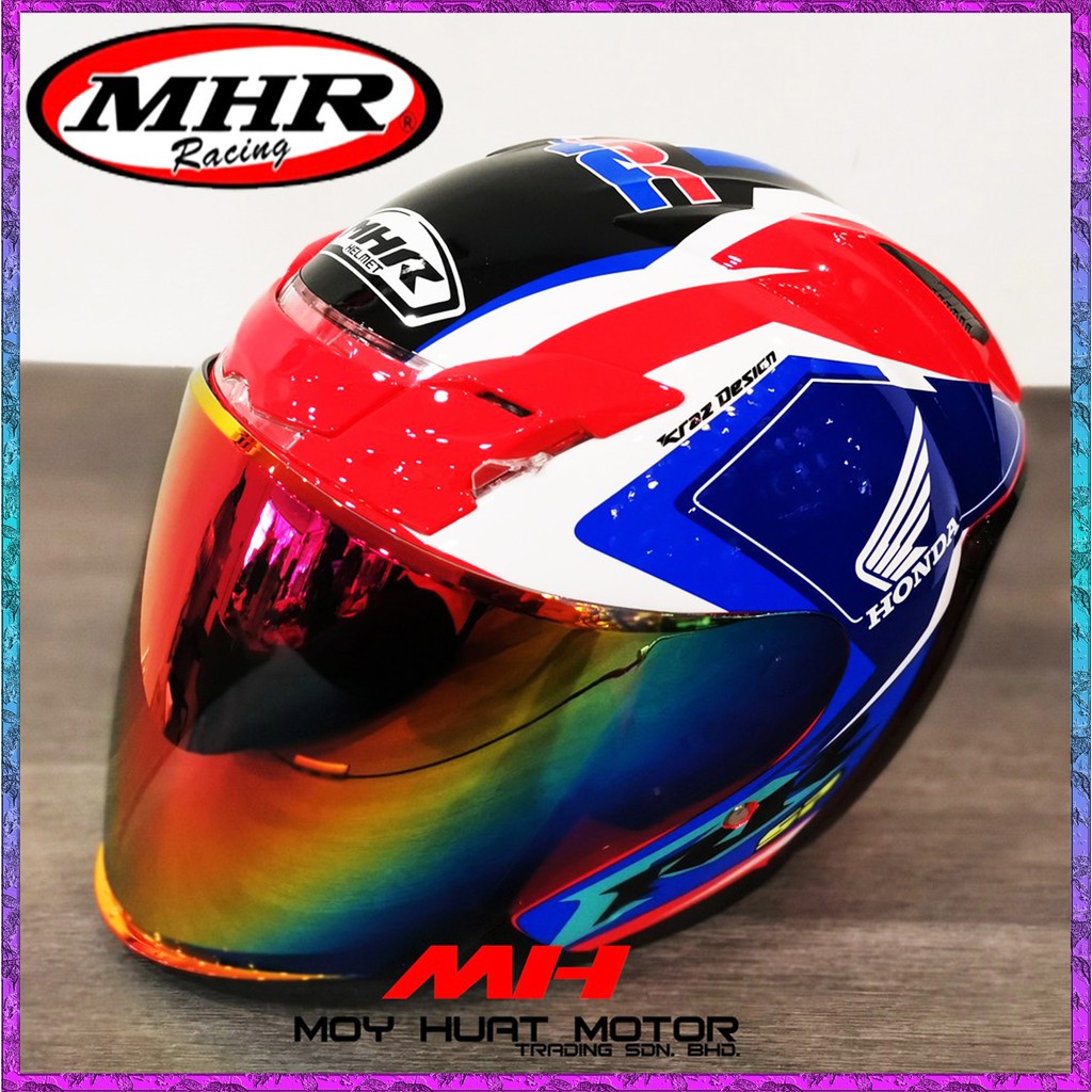 MHR HELMET HONDA SP EDITION RED BLUE / HELMET SIRIM / ORIGINAL MHR ...