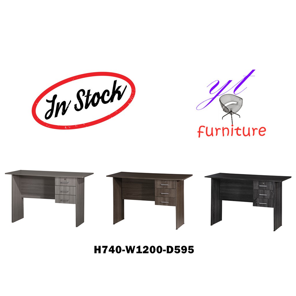 DIY Office Table/Office Desk/Meja Office/Premium Wooden Writing Study ...