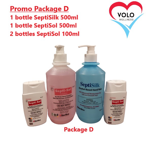 [Promotions] Package D: 1 bottle Septi-Silk 500ml + 1 bottle Septi-Sol ...