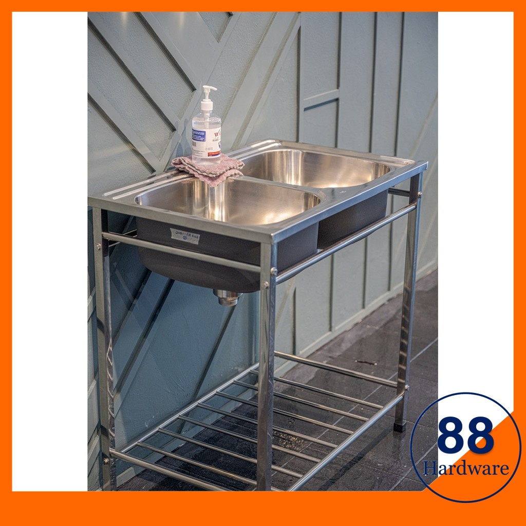 Premium Quality Stainless Steel Kitchen Sink with Stand Set (Sinki ...