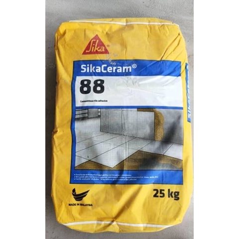 SIKA CEREAM 88 Tile Adhesive / Cement Gum - 1kg / 1.5Kg | Shopee Malaysia