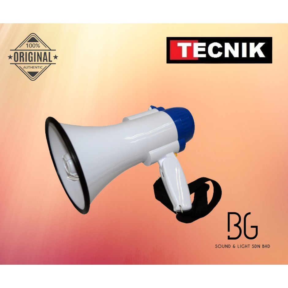 Tecnik SR66SC Loud Hailer Megaphone With Siren, USB, SD, Record, Mute ...