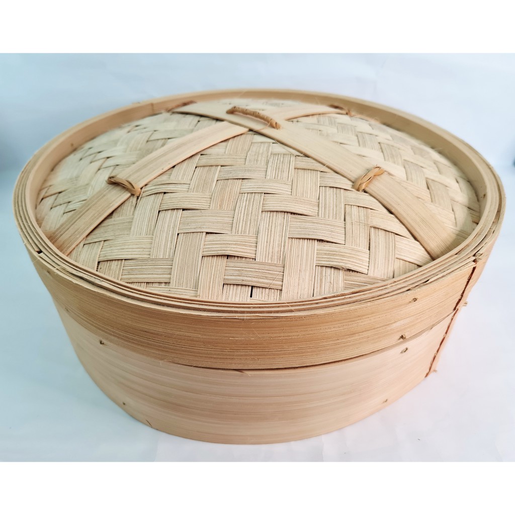 Bamboo steamer basket 12 inch / Dim Sum Basket 12 inch (30cm) | Shopee ...