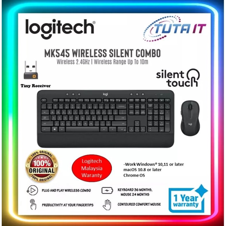 Logitech Mk545 Advance Wireless Combo Keyboard And Mouse 920 008696 Shopee Malaysia
