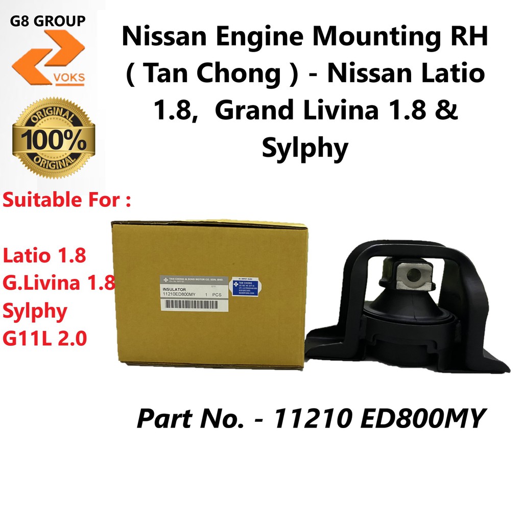 Nissan Engine Mounting RH ( Tan Chong ) - Nissan Latio 1.8, G.Livina 1. ...