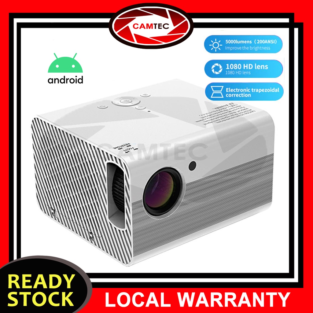 T10 LED Projector Portable 1080P Wireless WIFI Mini Smart Phone Office ...