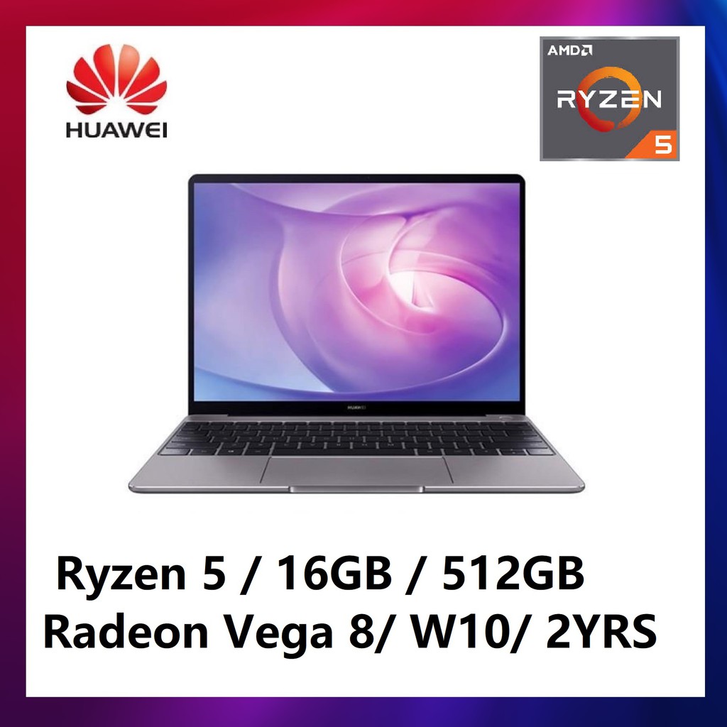HUAWEI MATEBOOK 13 R5 2020 (Ryzen 5 3500U/16GB/ 512GB/ Radeon Vega/ W10 ...