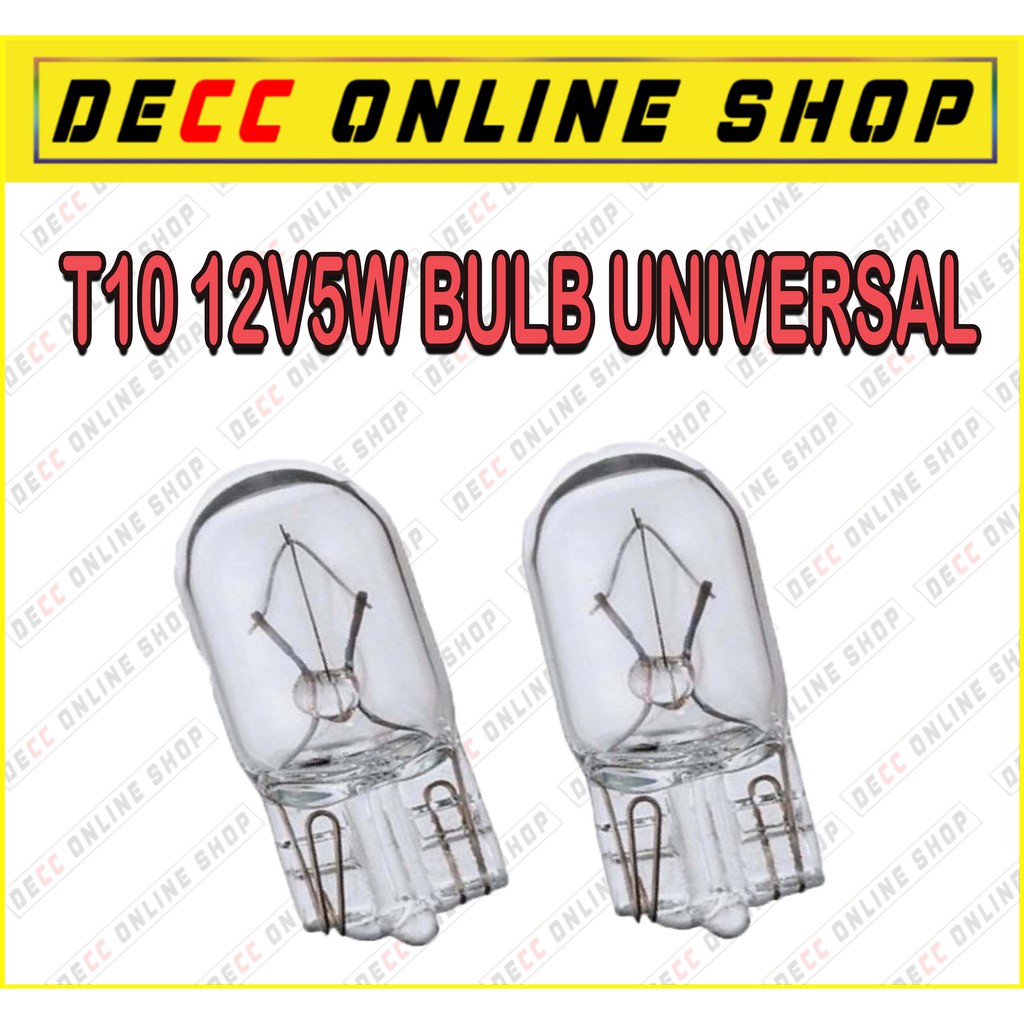 T10 12v5w Bulb Universal 🔥2 PCS🔥 | Shopee Malaysia