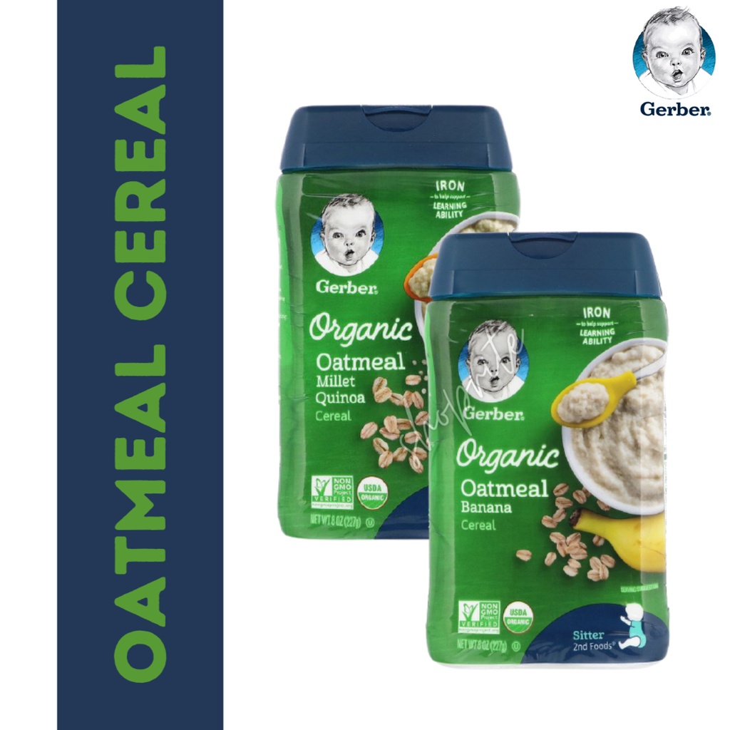 Gerber Organic Oatmeal Cereal (227 g) | Shopee Malaysia