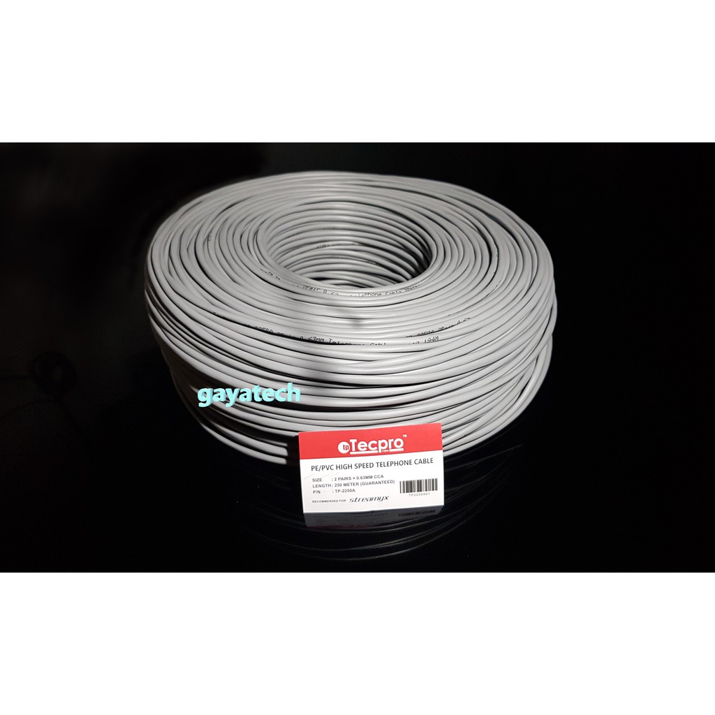 Tecpro tp-2250a telephone cable 4-core 0.63mm cca 250 meter | BeeCost