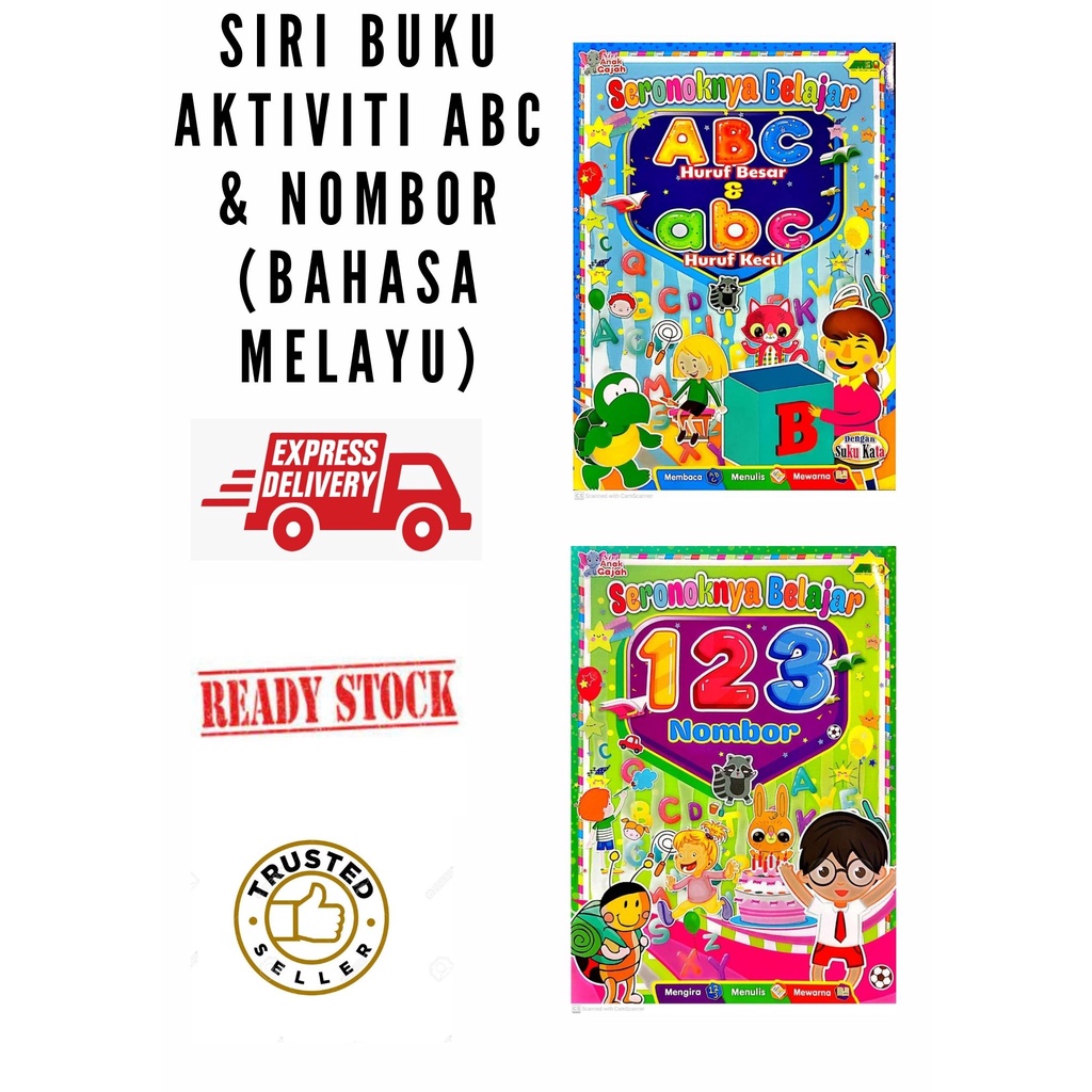 BELAJAR MENULIS NOMBOR 123, ABC HURUF BESAR & KECIL | Shopee Malaysia