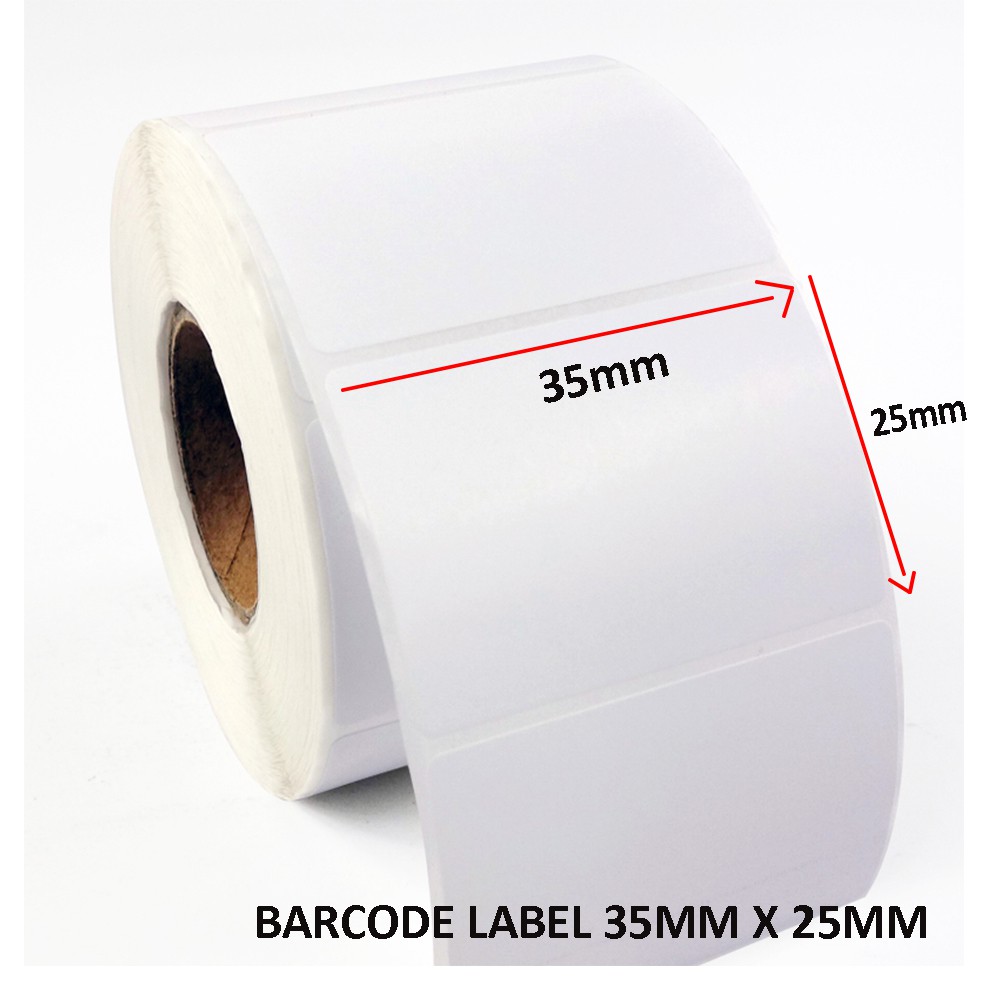 Barcode Label Sticker 35mm x 25mm | Shopee Malaysia