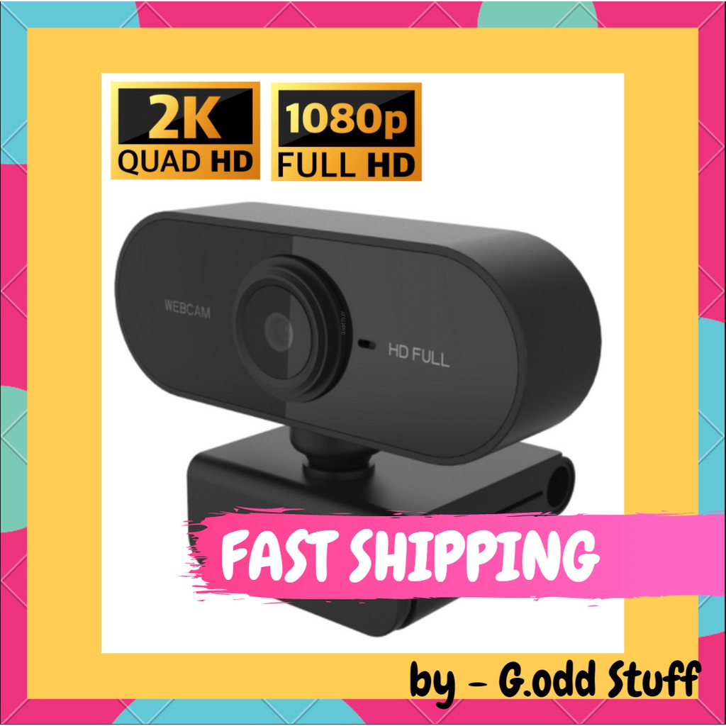 [READYSTOCK] 2K Full HD Webcam Computer PC Web Camera with Microphone ...