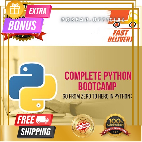 [FULL COURSE] Udemy - 2022 Complete Python Bootcamp From Zero to Hero in Python | Shopee Malaysia
