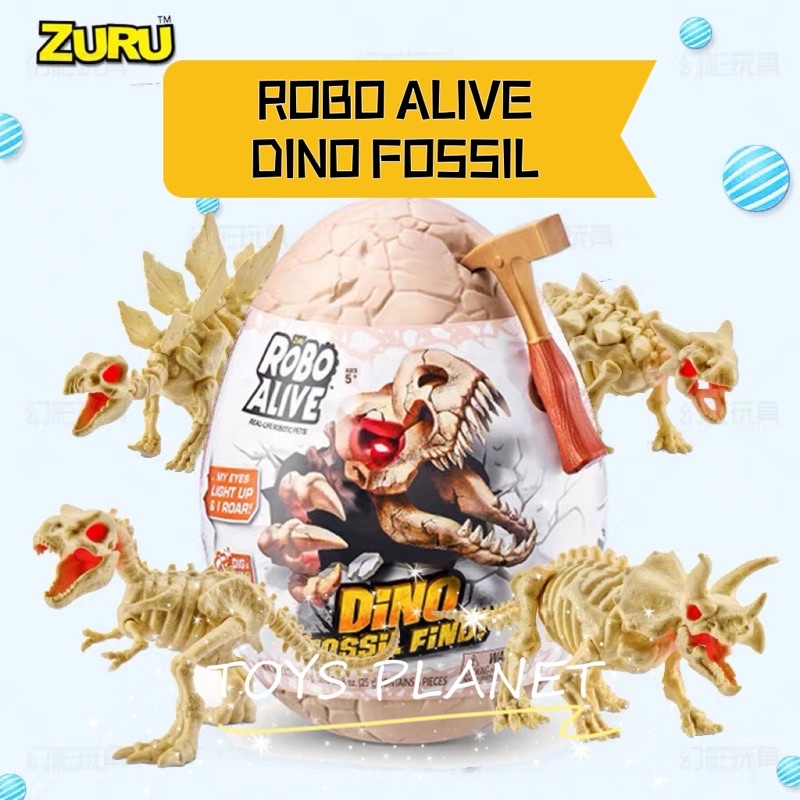 ZURU ROBO ALIVE DINOSAUR FOSSIL FIND SUPRISE EGG (7156) | Shopee Malaysia