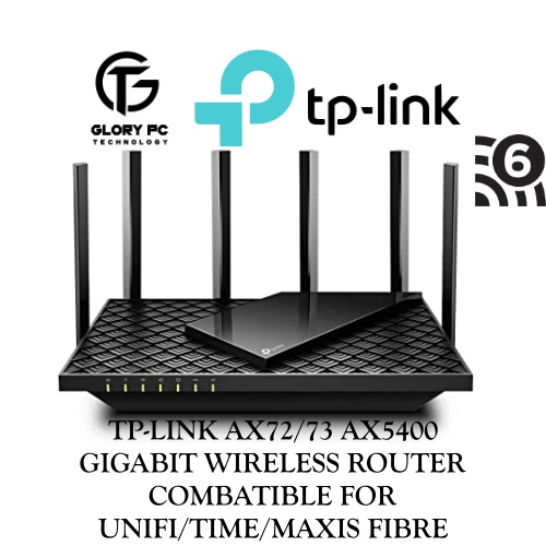 TP-Link WiFi 6 AX5400 AX72/73 Gigabit Wireless Wifi Router (UniFi/Maxis ...