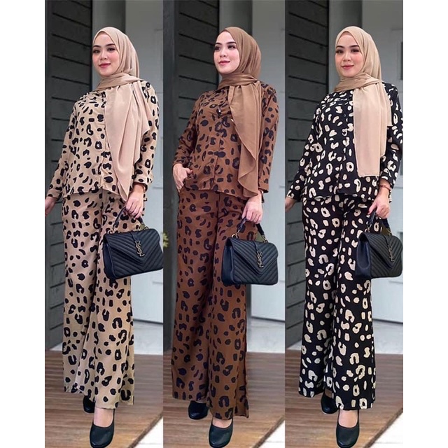 🔥READYSTOCK🔥Set baju dan seluar / Set baju leopard / Set baju murah ...