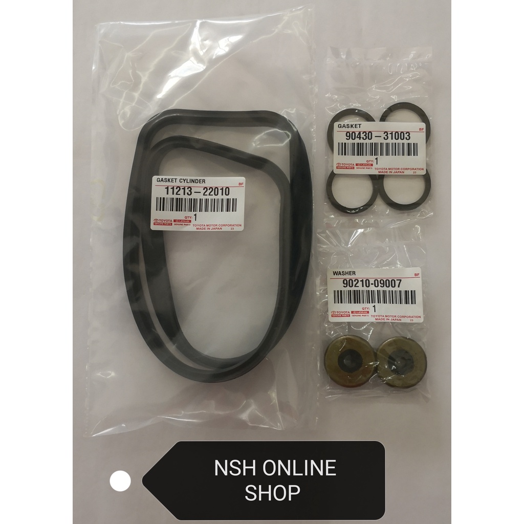 Valve Cover Gasket with Plug Seal & Valve Cover Bush (OEM) for Toyota ...