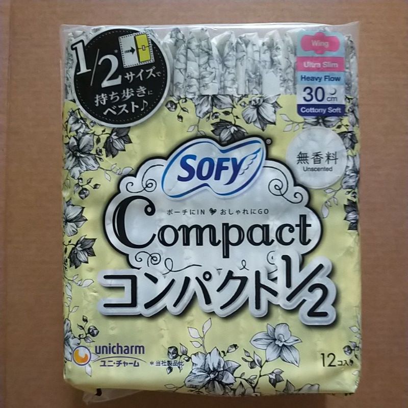SOFY Compact Night Wing 30cm 12s Heavy Flow Ultra Slim Made in Japan ...