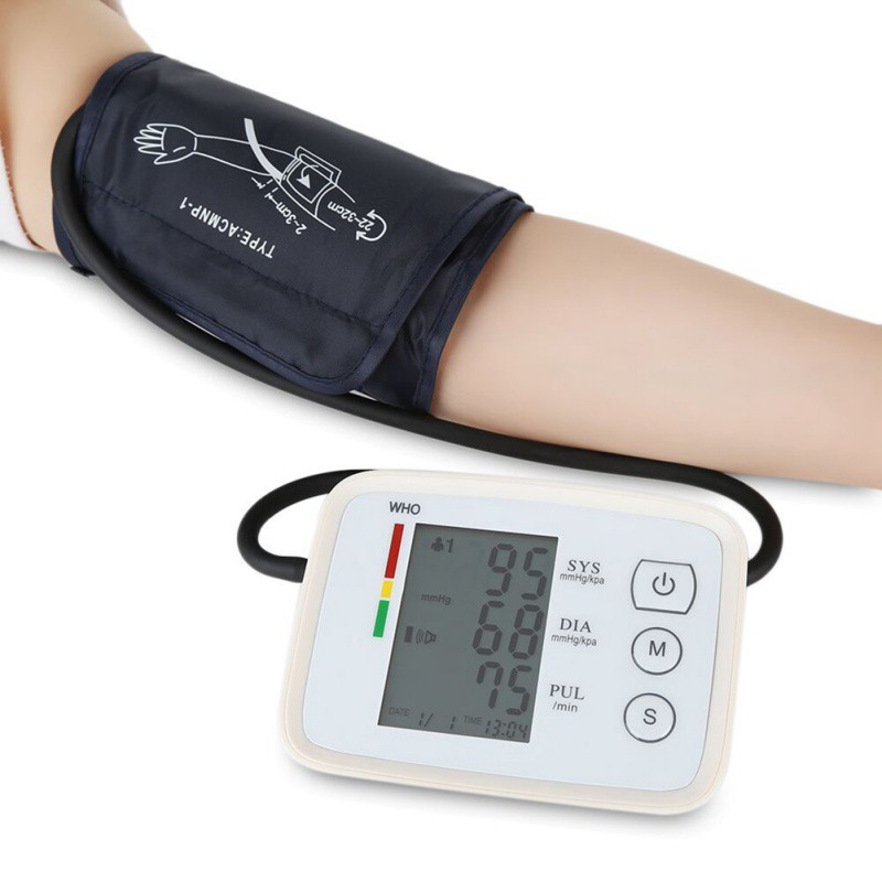 Portable Electronic Upper Arm Type Digital Blood Pressure Monitor Pumps ...