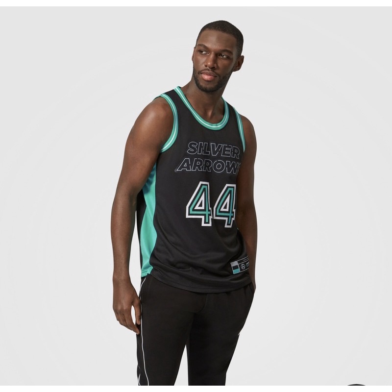 Mercedes-AMG Petronas Lewis Hamilton 44 Basketball Vest | Shopee Malaysia