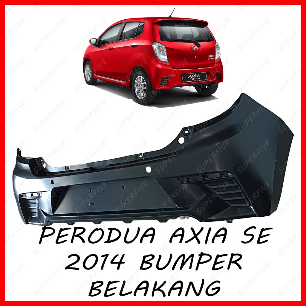 PERODUA AXIA SE ADVANCE 2014 - 2017 REAR BUMPER / BUMPER BELAKANG ...