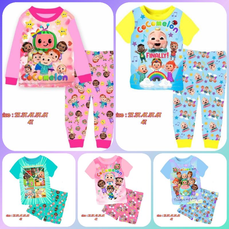 Ready Stock - Cocomelon Pyjamas/Playset/Baju Tidur (part 2) | Shopee ...