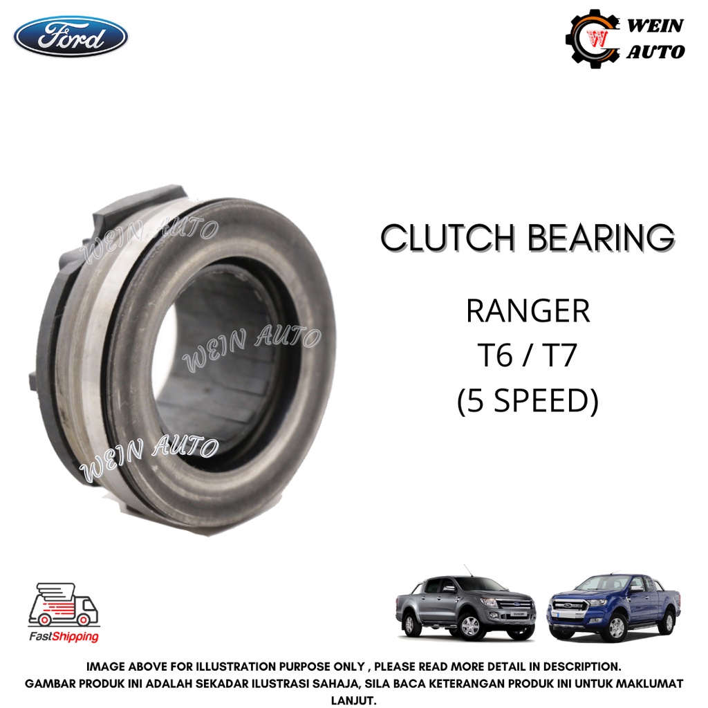 FORD GENUINE PARTS CLUTCH BEARING FOR FORD RANGER T6 / T7 (5 SPEED ...