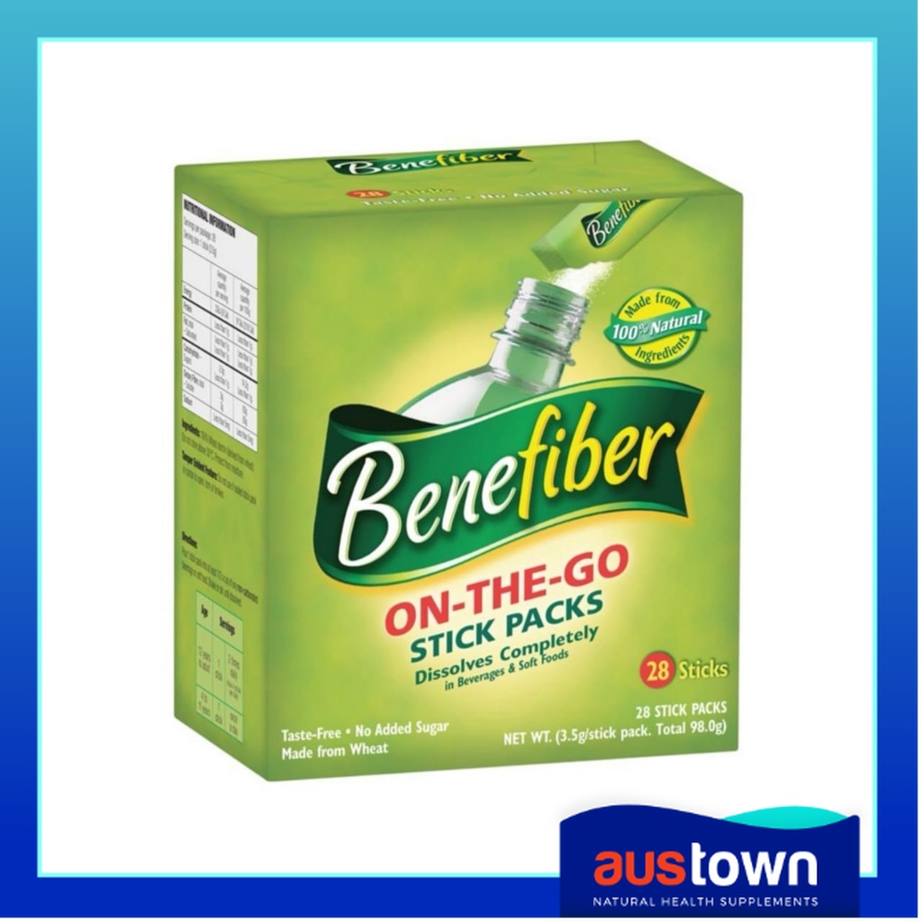 Benefiber Natural Fibre Supplement On-the-Go Stick 28 Pack | Shopee ...