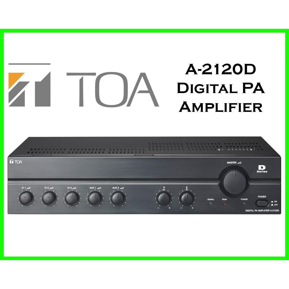 TOA Amplifier A-2120D Mixing Digital Mixer PA Amplifier 120watt (A2120D ...