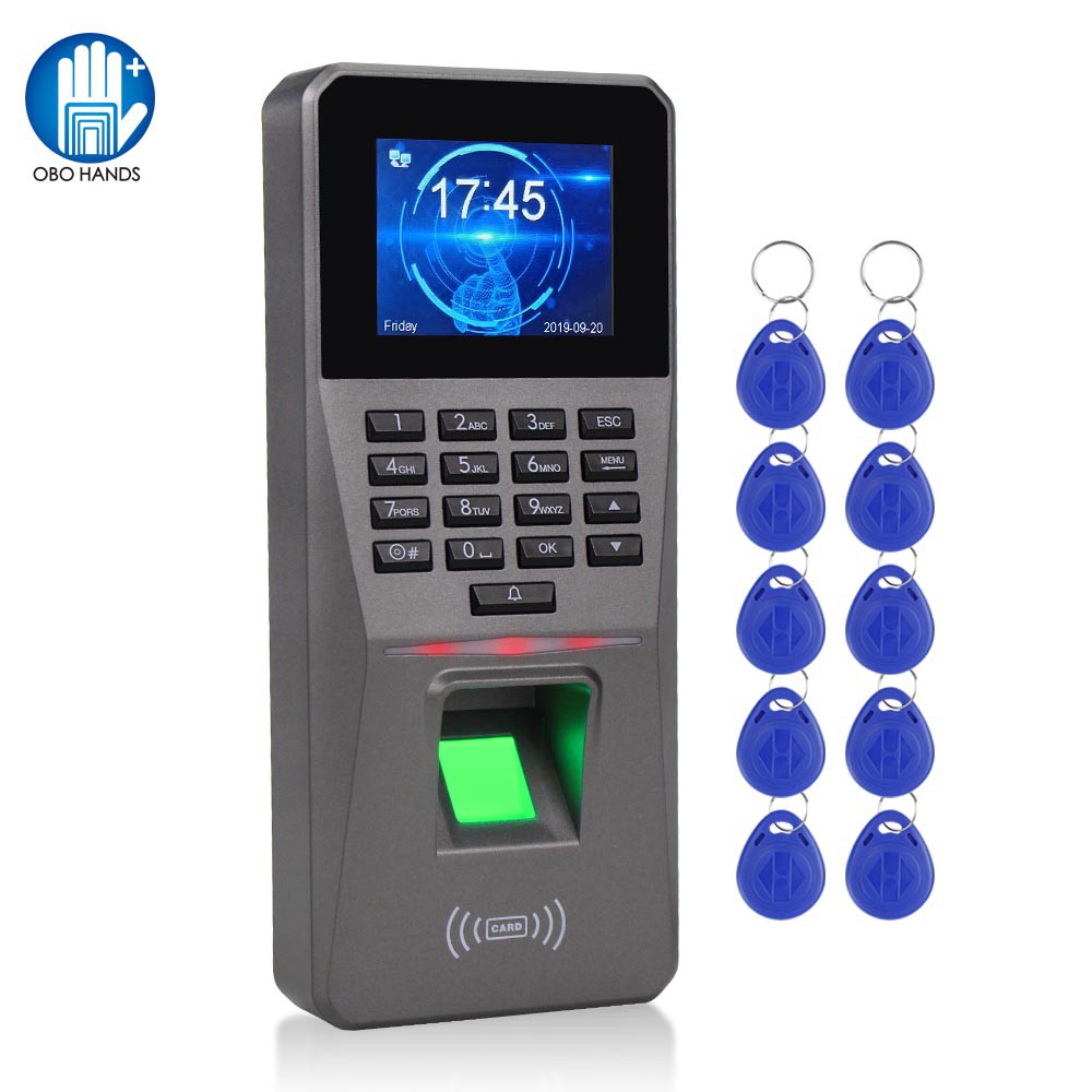 RFID Fingerprint Access Control Attendance Machine TCP/IP Employee ...