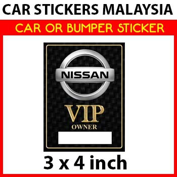 Car Sticker - Nissan VIP Owner | Shopee Malaysia