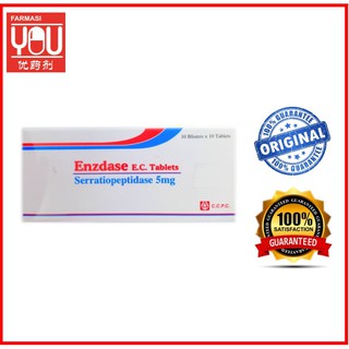 ENZDASE SERRATIOPEPTIDASE 5MG (10 BLISTERS X 10TABLETS) | Shopee Malaysia