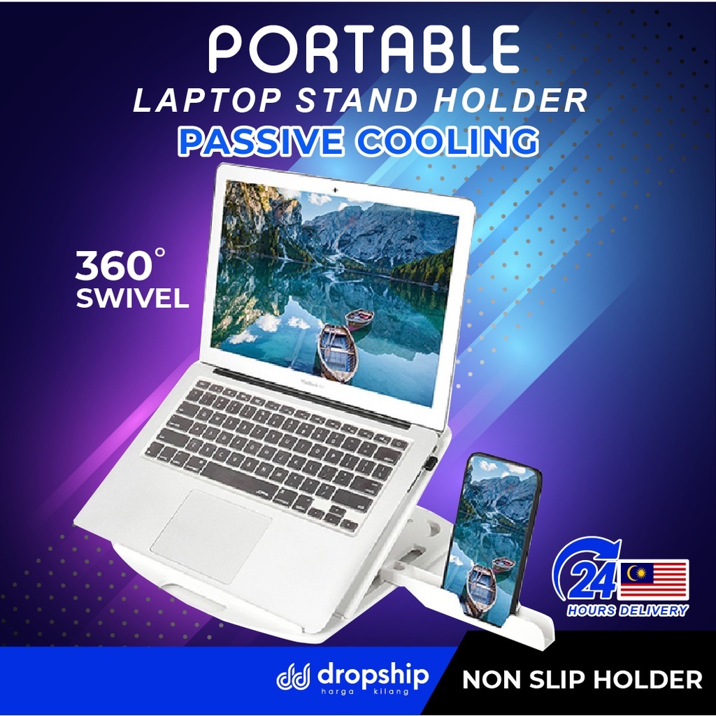 Laptop Stand Foldable Plastic/Wooden Desktop Holder Adjustable Tablet ...