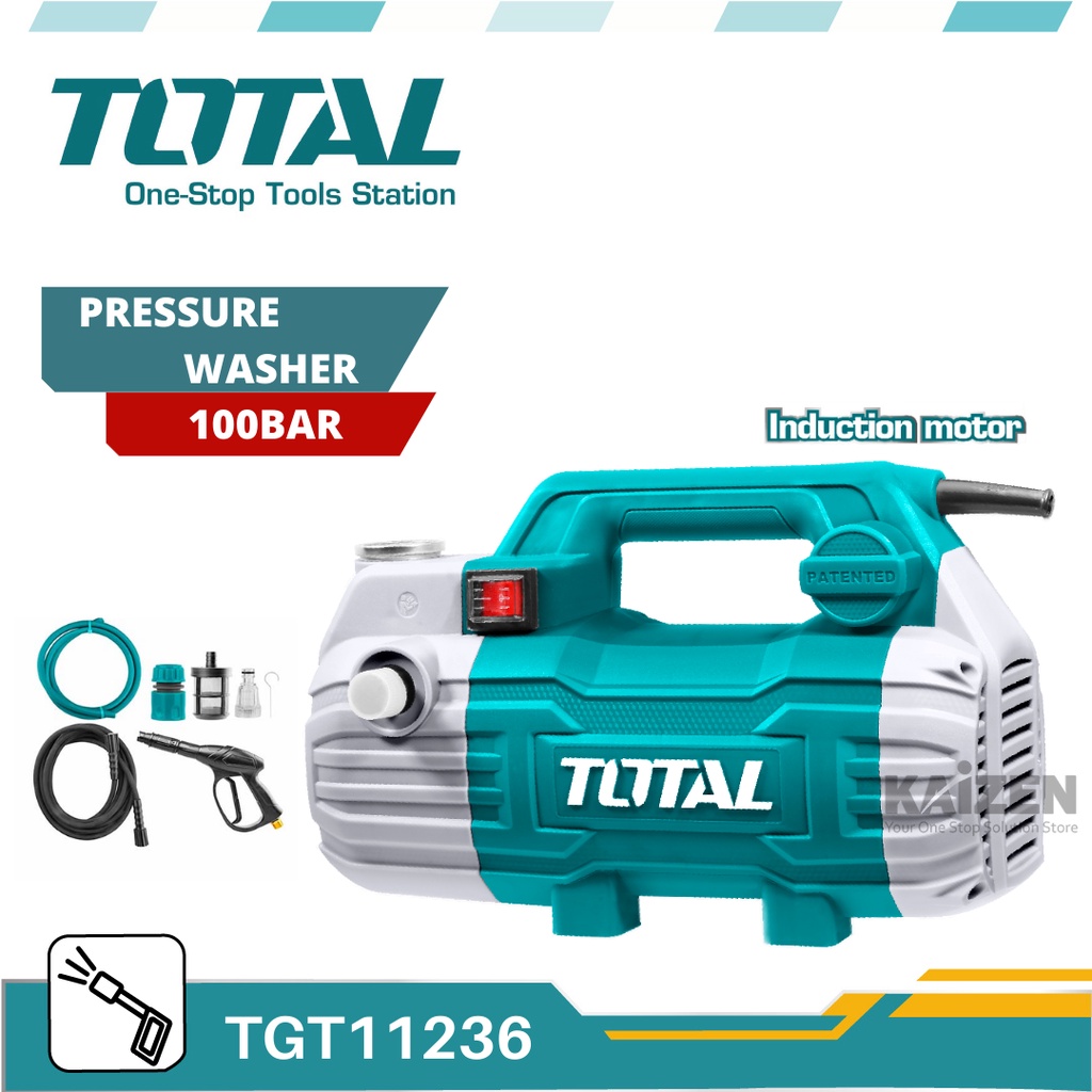 TOTAL TGT11236 100 BAR HIGH PRESSURE WASHER 1500W | Shopee Malaysia