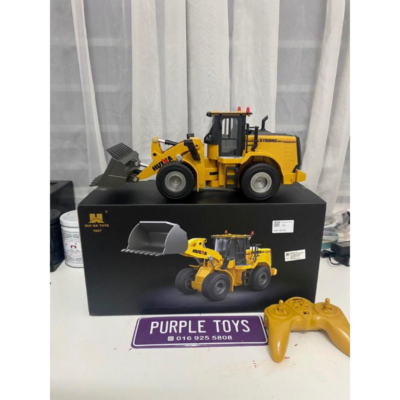 READY STOCK HUINA 1567 1:24 RC MEGA BULLDOZER 9 CHANNEL 2.4GHZ ...