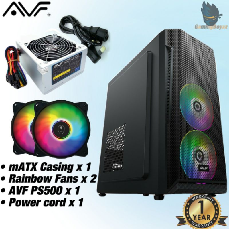 AVF AC-MX4000 PREMIUM micro ATX PC case casing with USB 3.0 High Speed ...
