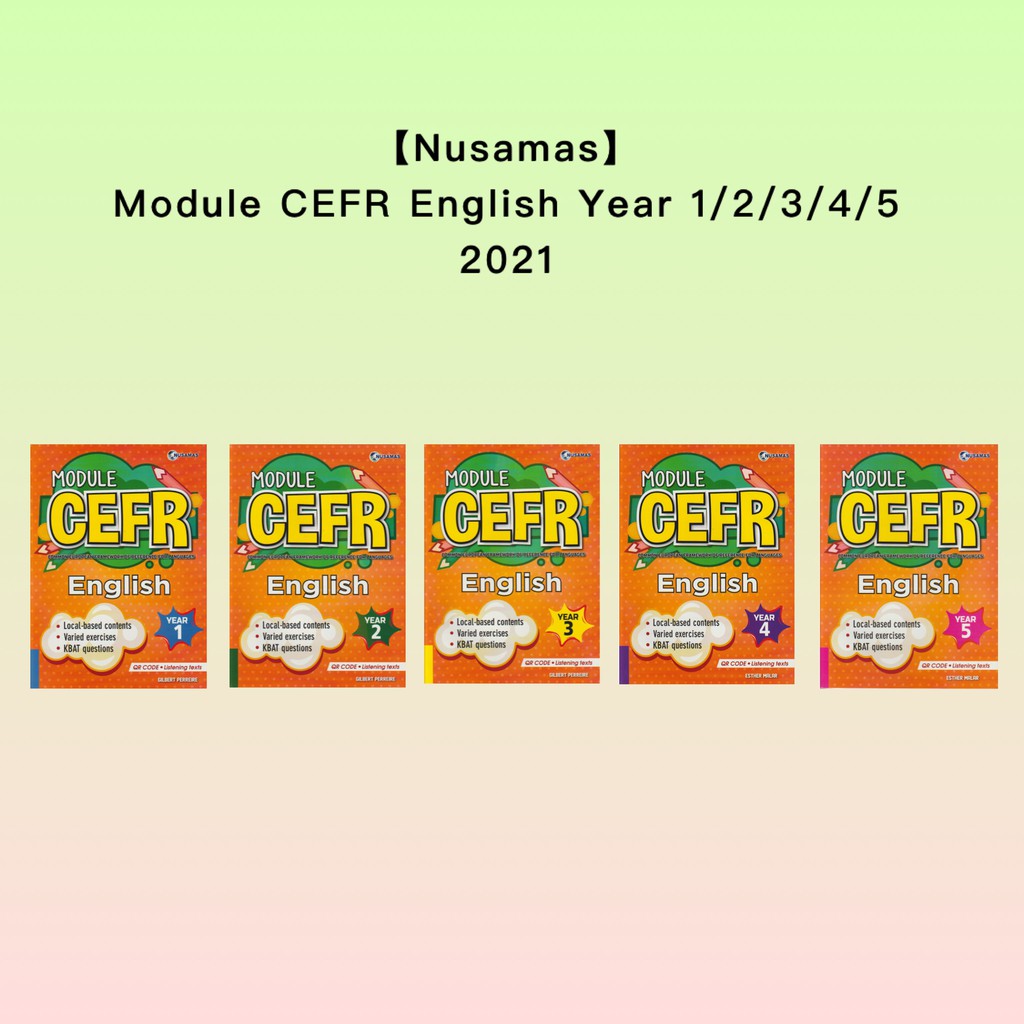 Buku latihan: module cefr english year 1 / 2 / 3 / 4 / 5 - common ...