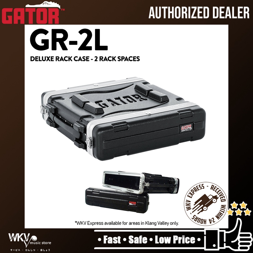 Gator GR-2L 2U Deluxe Rack Case - 2 Rack Spaces (GR2L) | Shopee Malaysia