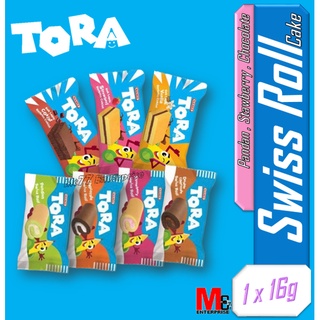 MAMEE TORA Swiss Roll / Layer cake (Pandan/Chocolate/Strawberry) 1 x16g ...