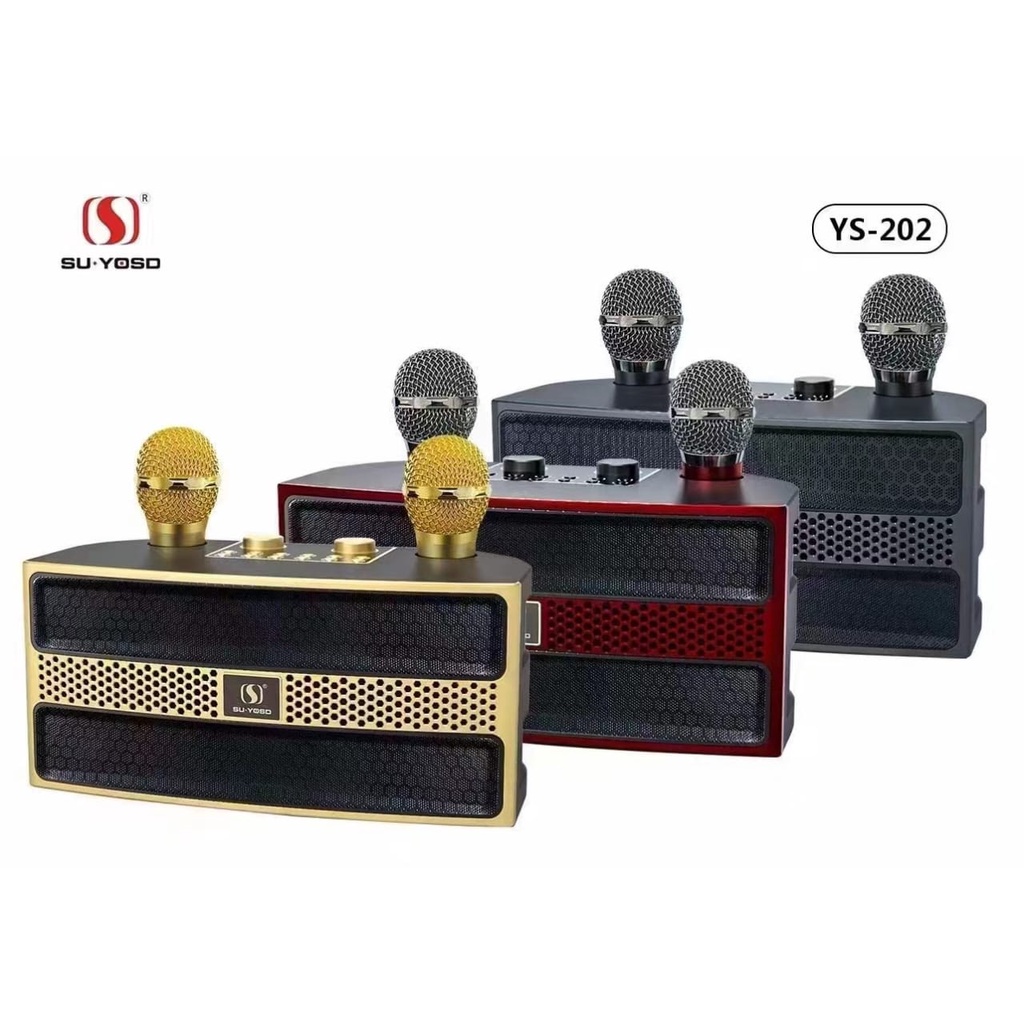 SU-YOSD YS-202 YS-203 YS-204 Karaoke Set, Dual wireless microphone ...